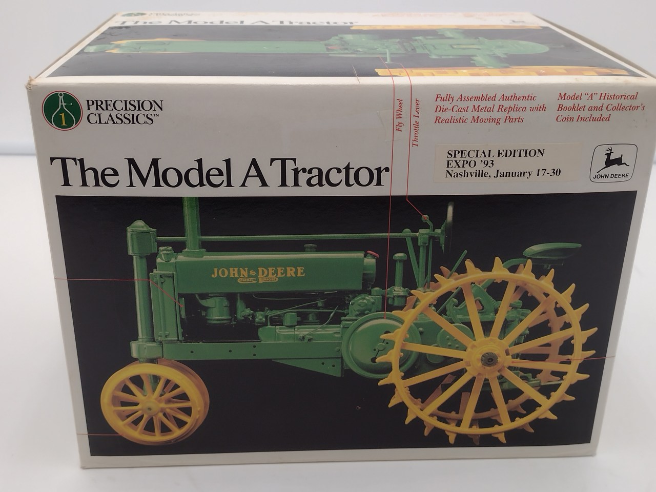 1/16 John Deere Model A Tractor on Steel Precision #1 - Madsen's Farm Toys