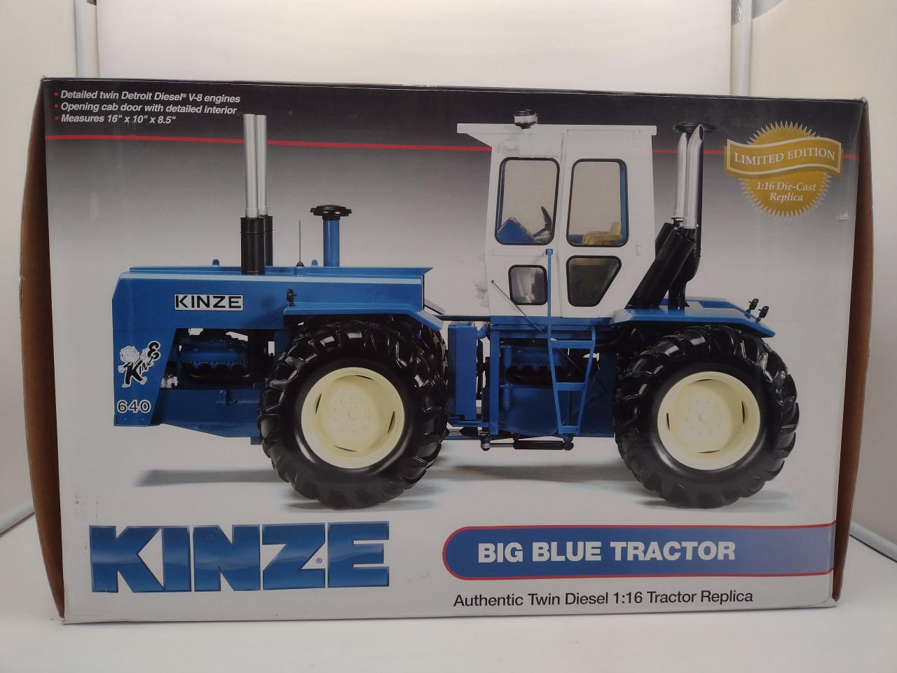 1/16 Kinze 640 Big Blue Tractor with 4 W/D and Duals - Madsen's Farm Toys
