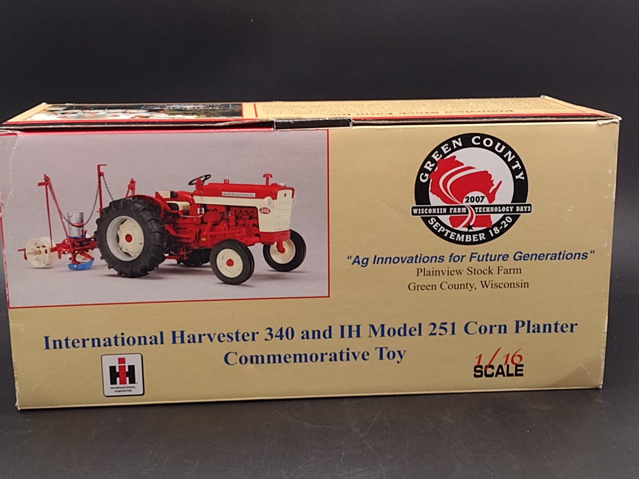 1/16 IH 340 Utility Tractor with IH Model 251 Corn Planter - Madsen's ...
