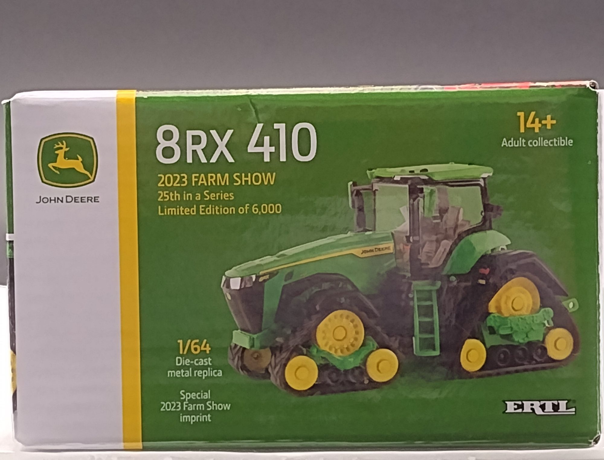 1/64 John Deere 8RX 410 Tractor, 2023 Farm Show - Madsen's Farm Toys